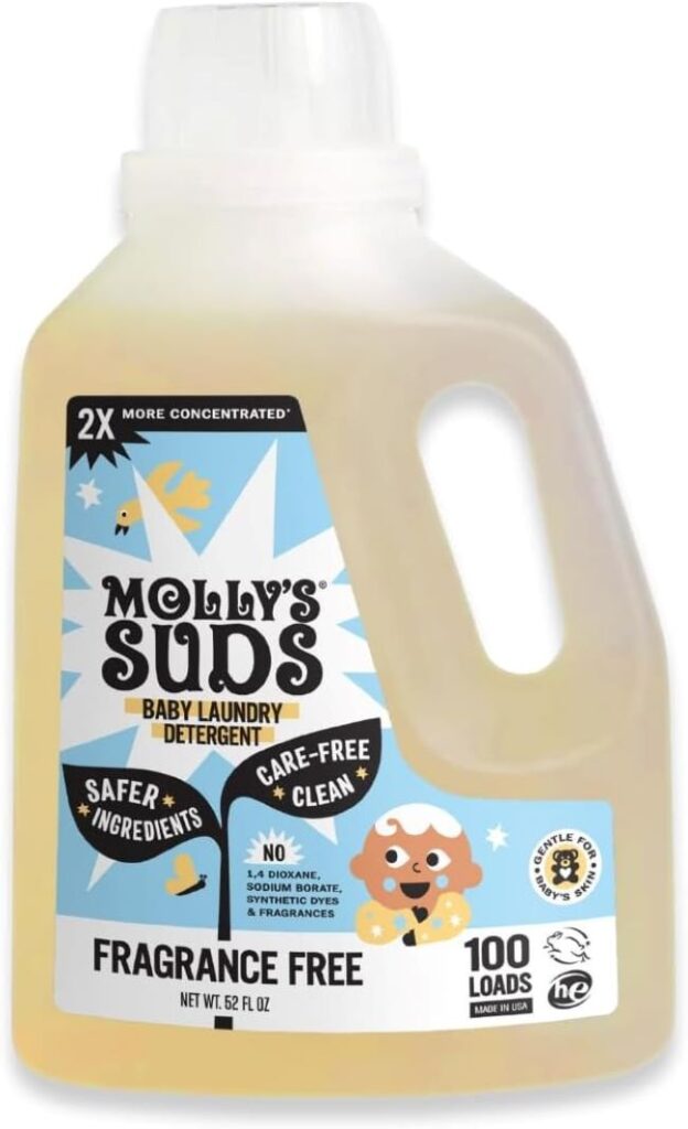 Molly's Suds Baby Liquid Laundry Detergent: Safe for Babies - Pro Baby ...