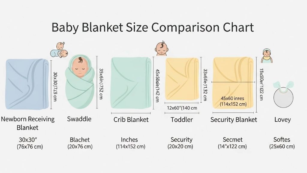 Baby Blanket Size Chart by Age and Month - Pro Baby Guide